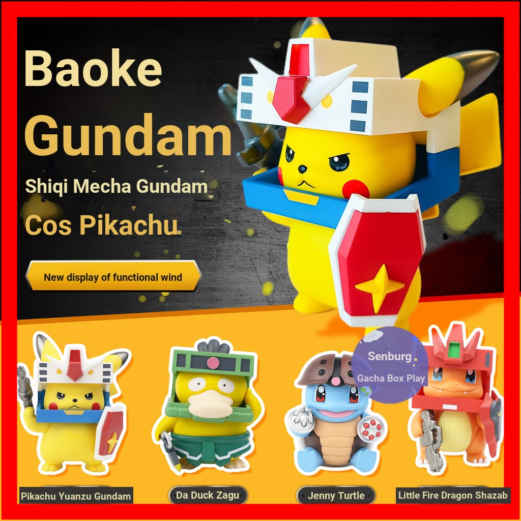 Tienda Senbao Pokémon Gundam Mecha Fusion Series Pikachu Puede Llegar A ...