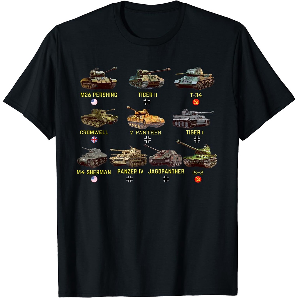 Top Diez Mejores Ww2 Tanques M4 Sherman Panzer Iv Tiger Ii Polera ...
