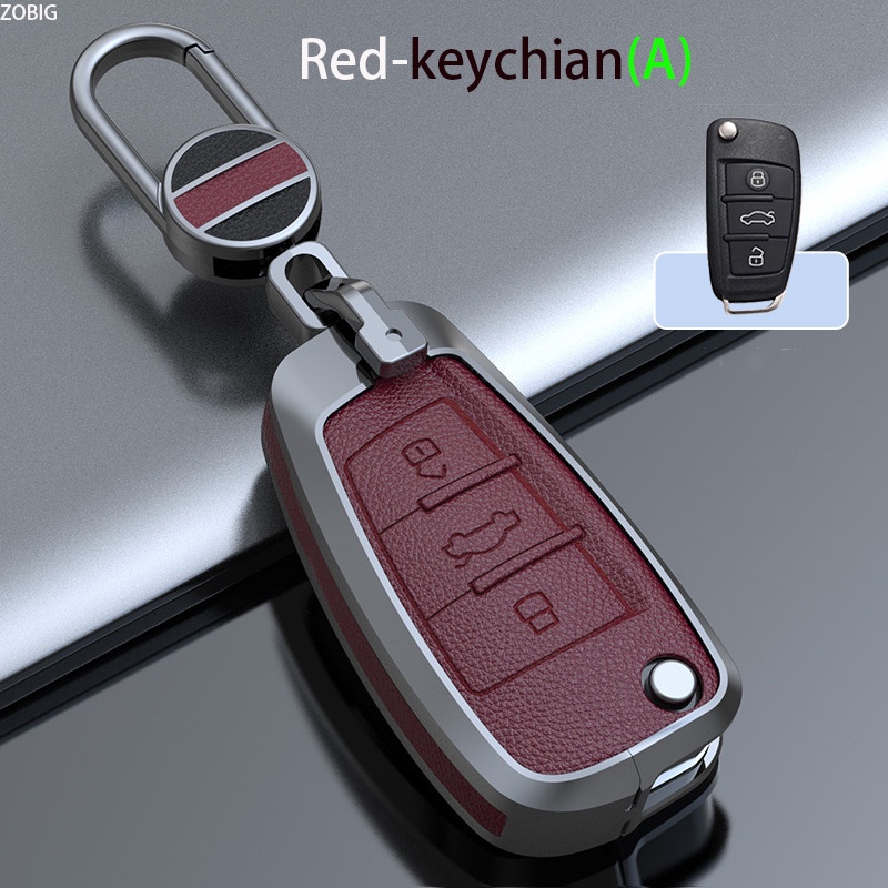 ZOBIG Para Audi key Fob Cubierta De La Llave Del Coche Carcasa Con ...